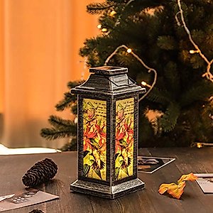 Vintage Lamp Hanging Solar Lantern Decoration for Outdoor Garden Patio, Hummingbird
