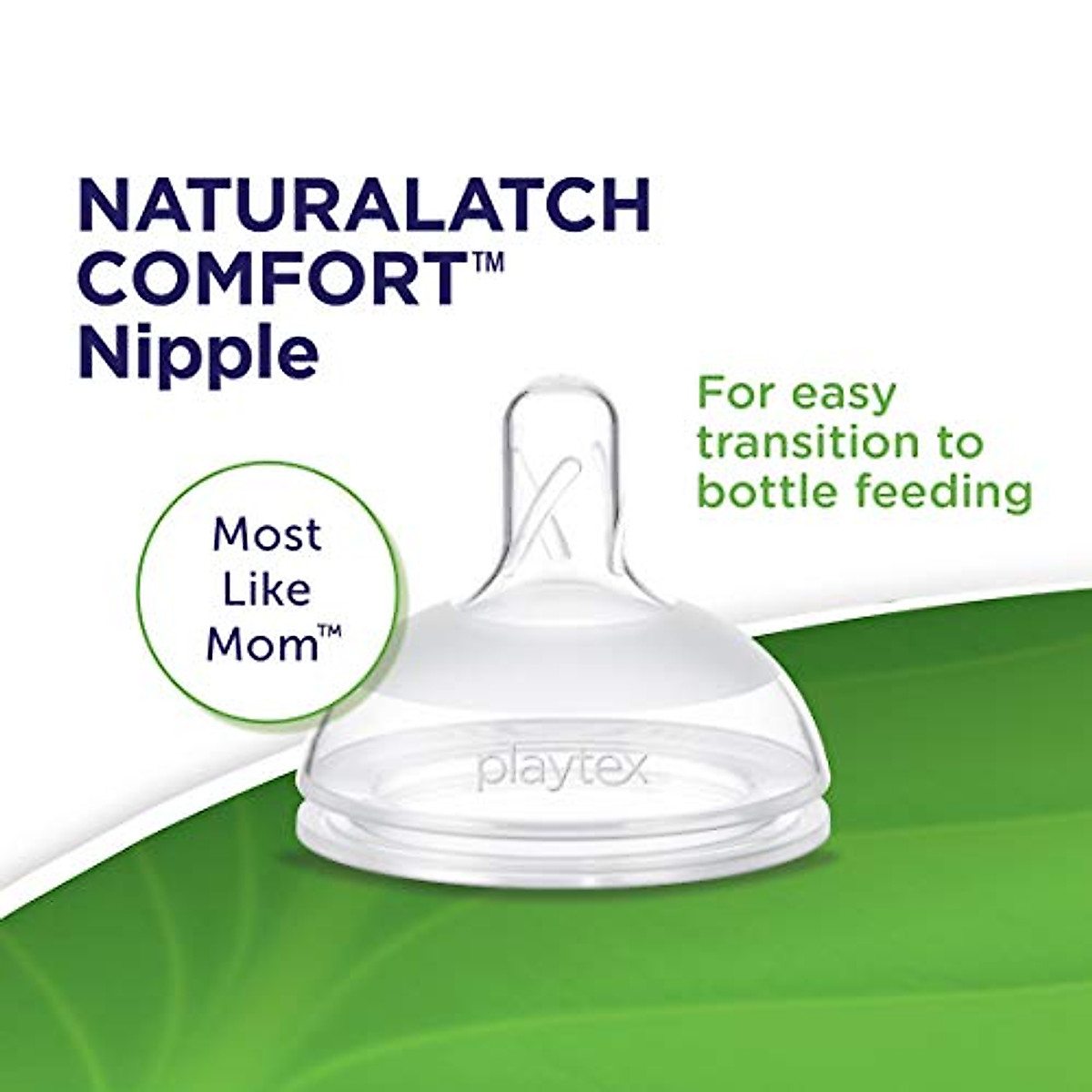 Playtex Baby Nurser Bottle with Pre-Sterilized Disposable Drop-Ins Liners, Closer to Breastfeeding, 4 Ounce Bottles, 3 Count