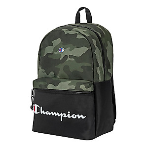 Champion Unisex Adult Manuscript Backpacks, Green Grid Camo, One Size US