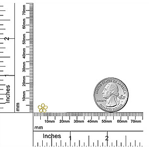 Tiny Petite Dainty Real 14K Yellow Gold Sunflower Daisy Flower Stud Earrings For Women Teen Secure Clutch Screw back