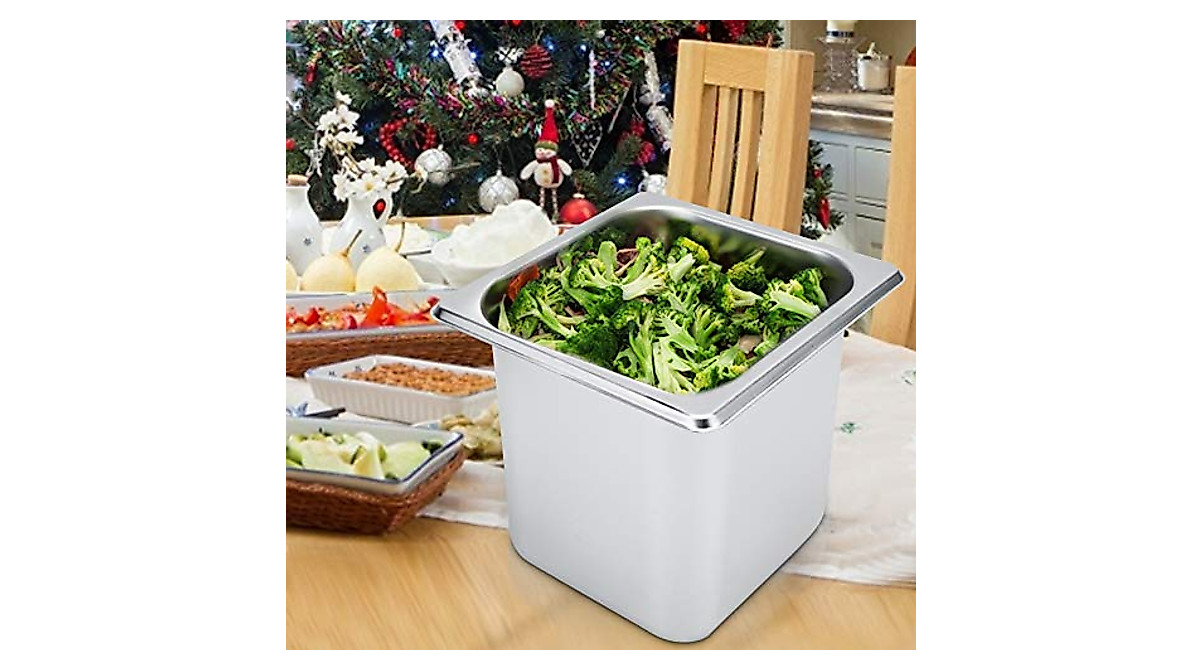 Steam Pan: 2.2L Stainless Steel Buffet Food Container