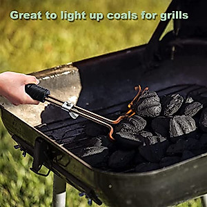 Electric Charcoal Fire Starter Lighter – BBQ Grill Fire Starters for Fireplace Campfires Coal Quick Ignite Briquettes |No Sparks or Flames | 304 Stainless Steel Coils Elements 5ft Long Cable Cord 600W