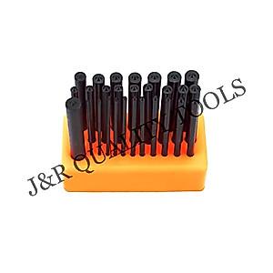 VCT 28pc 3/32"- 1/2" Transfer Punch Set Steel Toolmaker Machinist Thread Tool Kit Set
