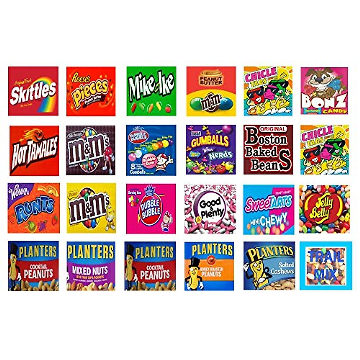 2.5" Candy Vending Machine Labels Stickers (12 Pack)