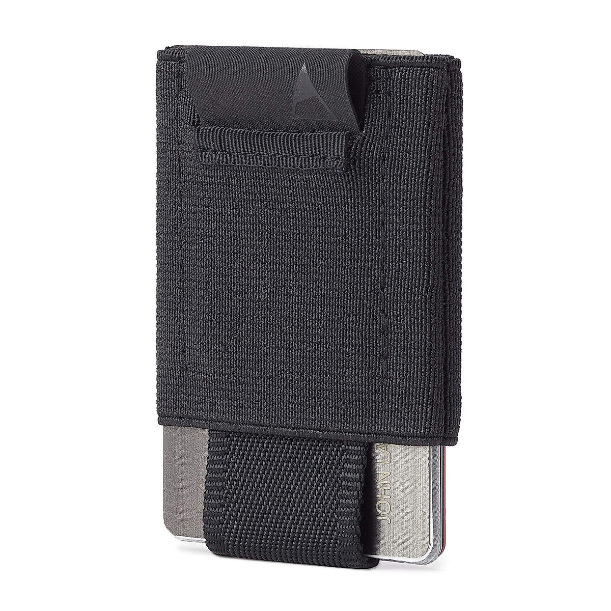 NOMATIC Minimalistic Wallet for Men and Women - Slim Wallet Fits In Front Pocket - Holds 4-15 Cards - Hidden Cash Holder and Key Holder Pocket (Black)