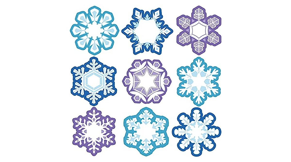 45 Pcs Winter Cutouts for Classroom & Holiday Decor