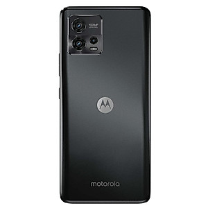 Motorola Moto G72 4G LTE 128GB + 6GB Unlocked Global (ONLY Tmobile/Metro/Mint/Tello USA Market) NFC 108MP Triple Camera + (Fast Car Charger Bundle) (Black)