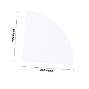 Garneck Wall Storage Rack Bathroom Shelves Wall Corner Storage Holder Floating Shelves Bathroom Display Shelf Bathroom Shelf Wall Shelf Triangle Fan Shaped Rack Sector Wall Bracket White