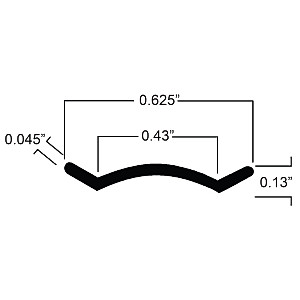 QPN White Vinyl 5/8" Insert Molding Trim Screw Cover RV Camper Travel Trailer (35 ft, White)