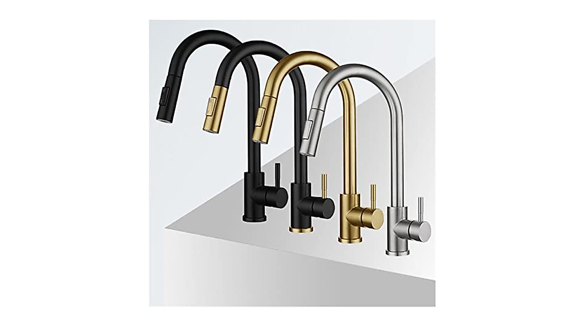 Sleek Touchless Gold Kitchen Faucet for Modern Homes
