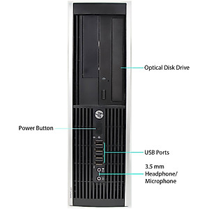 HP Elite Desktop Computer, Intel Core i5 3.1GHz, 8 GB RAM, 500 GB HDD, WiFi, Keyboard & Mouse, Dual 17in LCD Monitors Brands Vary (Upgrades Available) DVD-RW, Windows 10 (Renewed)