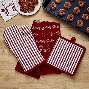 SKL Home Snowflake Winter Dish Towel Set, 18x28