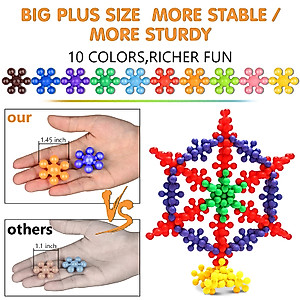 TIKJOYFUL 300 Pieces Building Blocks - A Great Kids STEM Toys Eductional Building Toys - Nfinite Creativity Puzzle Toys for Preschool Kids Boys and Girls