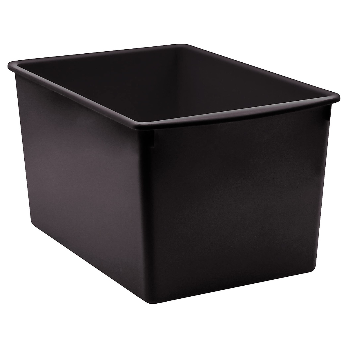 Teacher Created Resources® Black Plastic Multi-Purpose Bin 14" x 9-1/4" x 7-1/2"