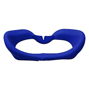 VR Eye Silicone Eye Mask Cover Controller Handle Cover Protective Case for Oculus Quest VR Headset and Controller (Blue, Eye Cover)
