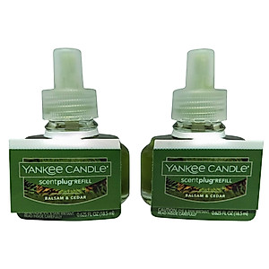Yankee Candle Balsam & Cedar Scentplug 2 Pack Oil Refill Electric Home Fragrance