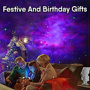 Galaxy Light Projector Baby Night Light Astronaut Galaxy Lamp Planetarium Projector Led Night Light For Gaming Room Adult Bedroom Ceilings Kids Room Decor Birthday Christmas Valentine's Day Gifts