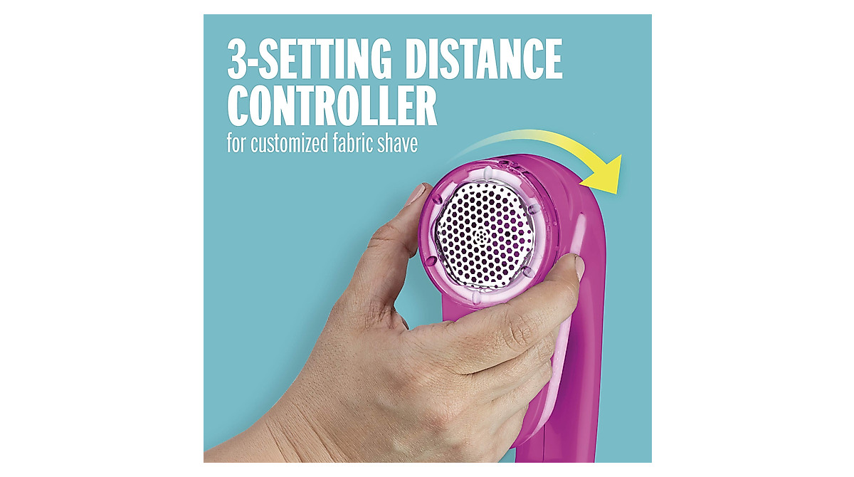 Conair Pink Fabric Shaver & Lint Remover - Portable & Rechargeable