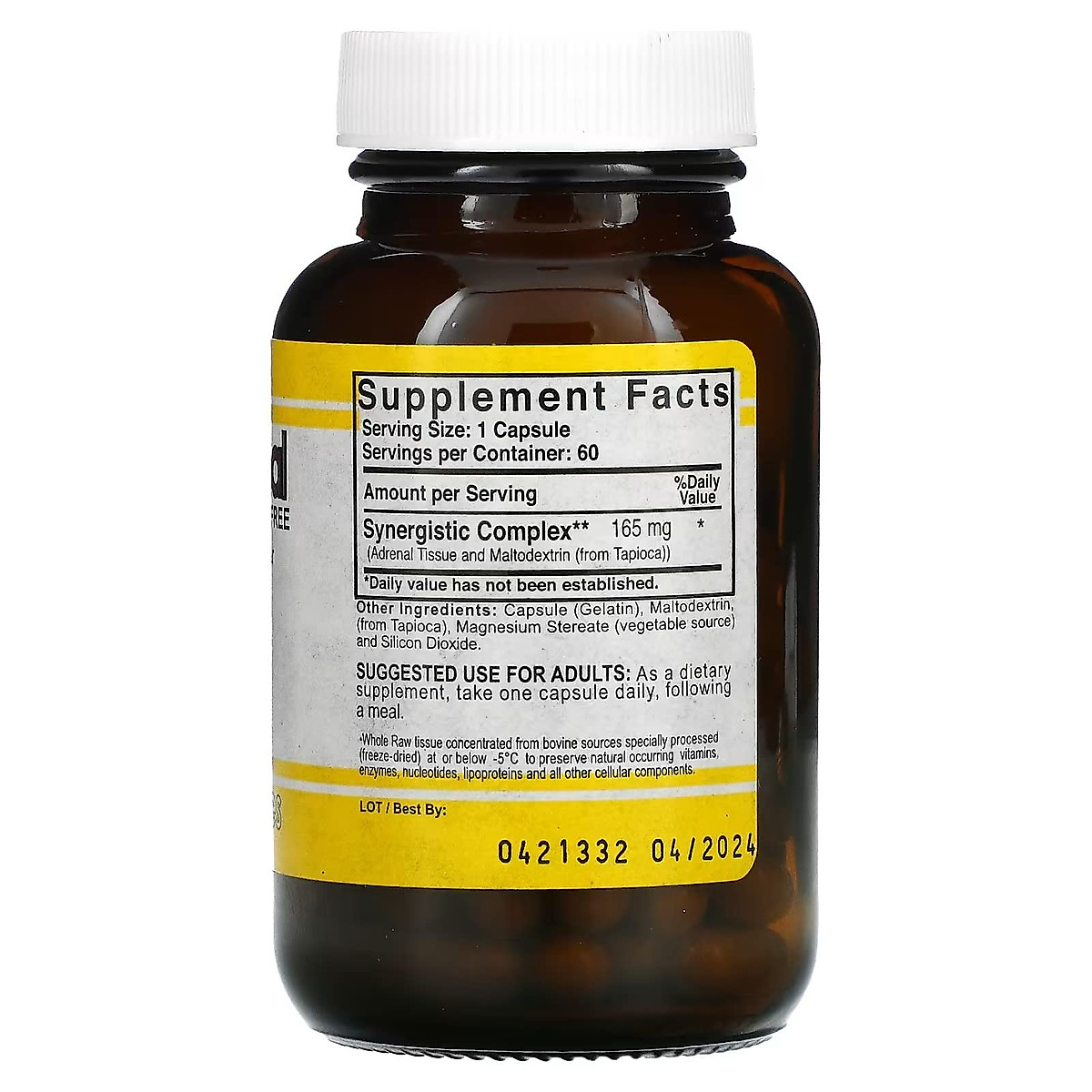 Natural Sources All Adrenal Capsules, 60 Count