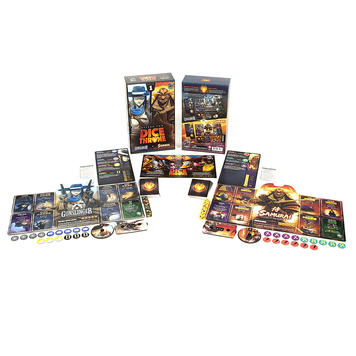 Dice Throne - Gunslinger v Samurai