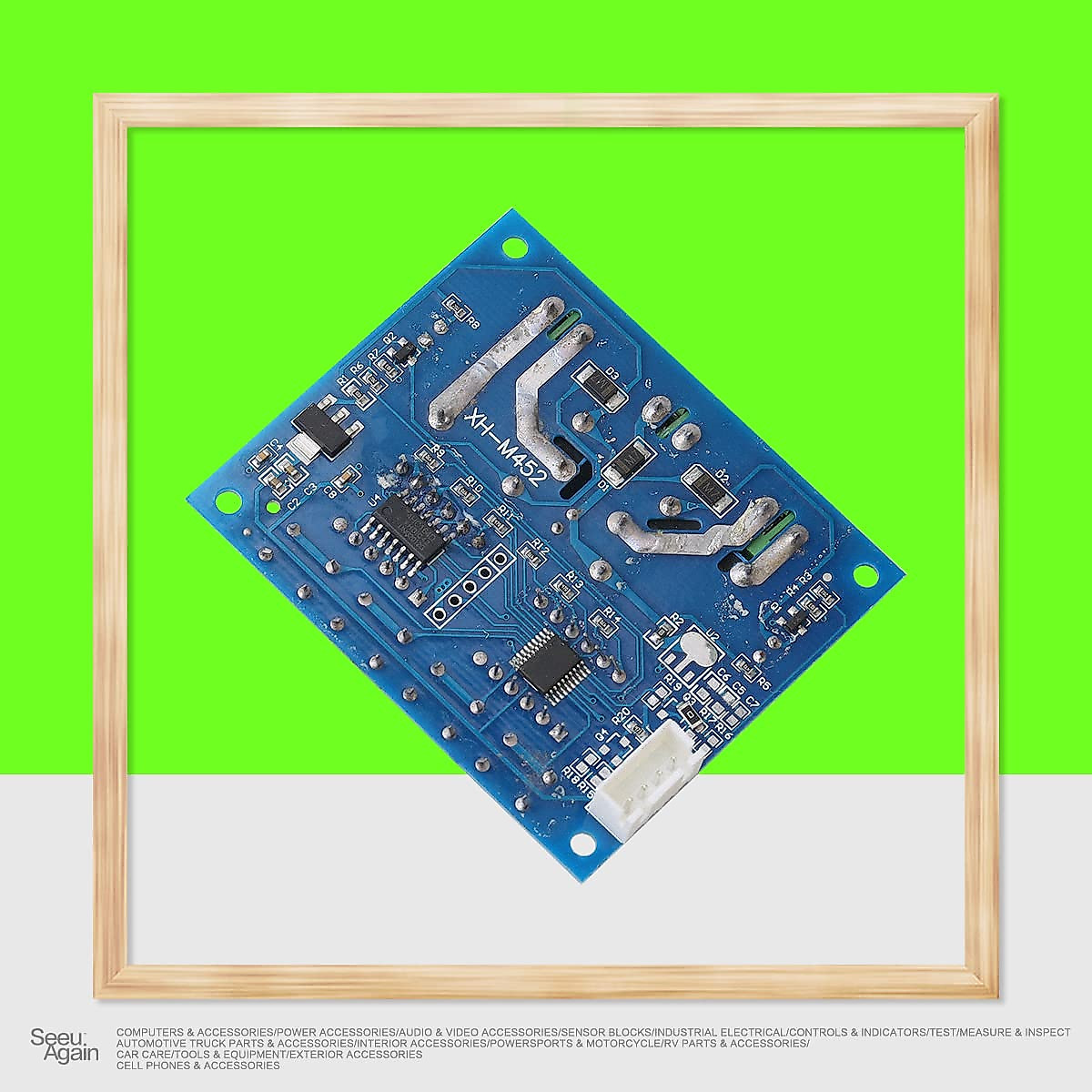 SEEU. AGAIN DC 12V XH-M452 Thermostat Dual Output Temperature Humidity Thermometer Hygrometer Control Module LED Digital Display