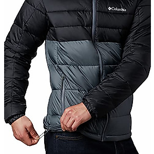 Columbia Men's Buck Butte Insulated Hooded Jacket, Graphite/Black, Medium