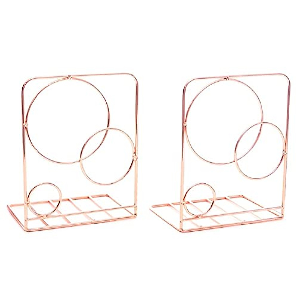 SZYAWsd File Sorters 2pcs Round Metal Desktop bookends bookends bookends Support Racks Bookshelves School Office Supplies