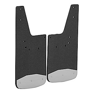 LUVERNE 250930 Front 12-Inch x 20-Inch Textured Rubber Mud Guards, Select Dodge, Ram 1500, 2500, 3500 , Black