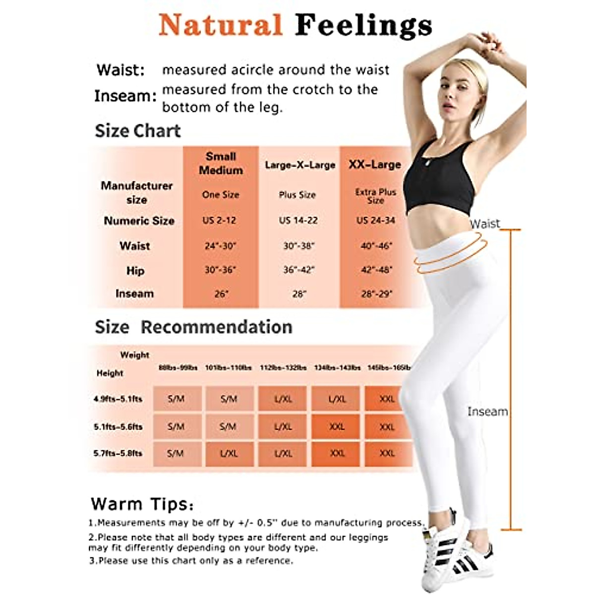 Natural Feelings High Waisted Leggings for Women Pack Ultra Soft Stretch Opaque Slim Yoga Pants