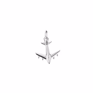 Jet Set Candy Sterling Silver Mini Airplane Travel Charm