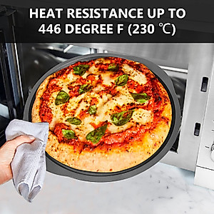 Beasea Pizza Pan for Oven, 13 Inch Nonstick Homemade Pizza Pan Tray with Holes Carbon Steel Round Pizza Bakeware Sheet for Restaurants and Homemade Oven Baking