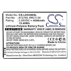 Doerline Replacement Battery for L'eica BLK3D Imager,BLK3D Imager Premium,6017022,fit Part NO:872766,RRC1130,110019-08 (4000mAh/3.85V)