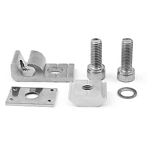 10 Pcs Solar Panel Grounding Lugs with Nuts and Bolts Earthing Ground Clip Cable Clamp for Lay in Lug for Bare Wire and Pipe