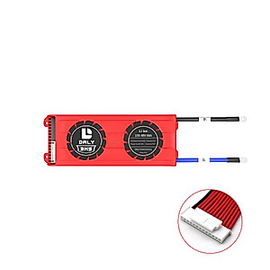 DALY BMS 13S 48V 80A Li-ion Battery Protection Module PCB Protection Board with Balance Leads BMS for 18650 Battery Pack 48V(Standard BMS,80A Fan)