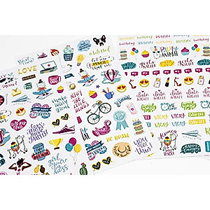 bloom daily planners Productivity Stickers - Variety Sticker Pack - Six Sticker Sheets Per Pack!