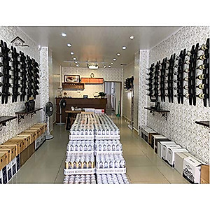 Wall Mounted Wine Rack | Rustic Barrel Stave Hanging Wooden Wall-Mounted Wine Rack…