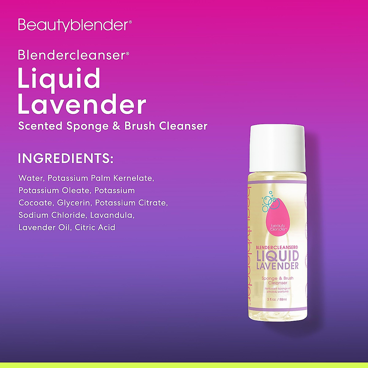 beautyblender Original & Pro Beautyblender Makeup Sponge for blending foundations, powders and creams+ Liquid Blendercleanser 3oz Set, vegan, cruelty free