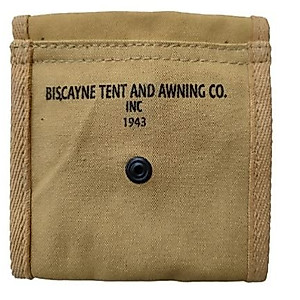 U.S WWII M1 Carbine Buttstock Ammo Ammunition Cartridge Magazine Pouch WW2 (Khaki)