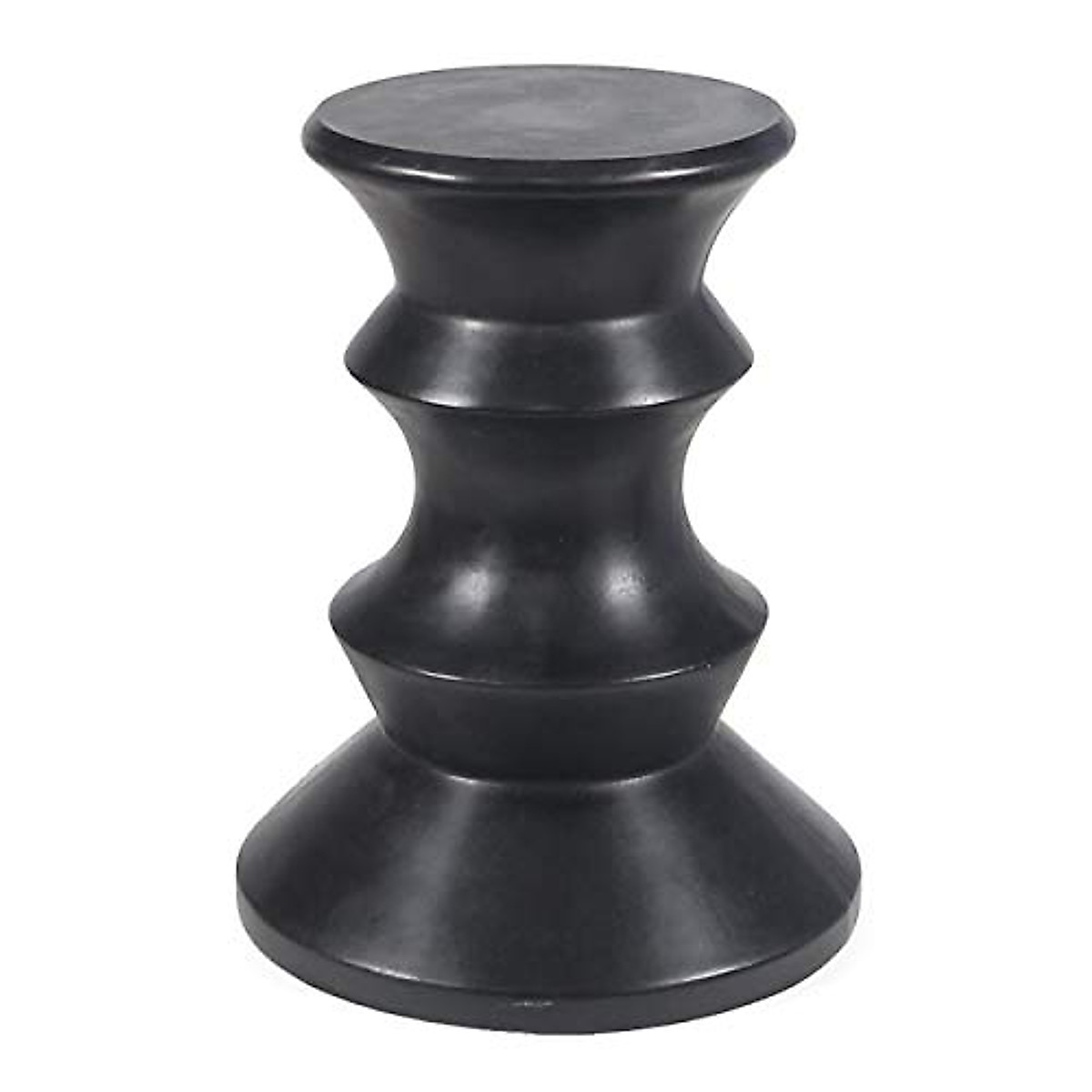 Christopher Knight Home Alfreda Indoor 22" Light-Weight Concrete Side Table, Black