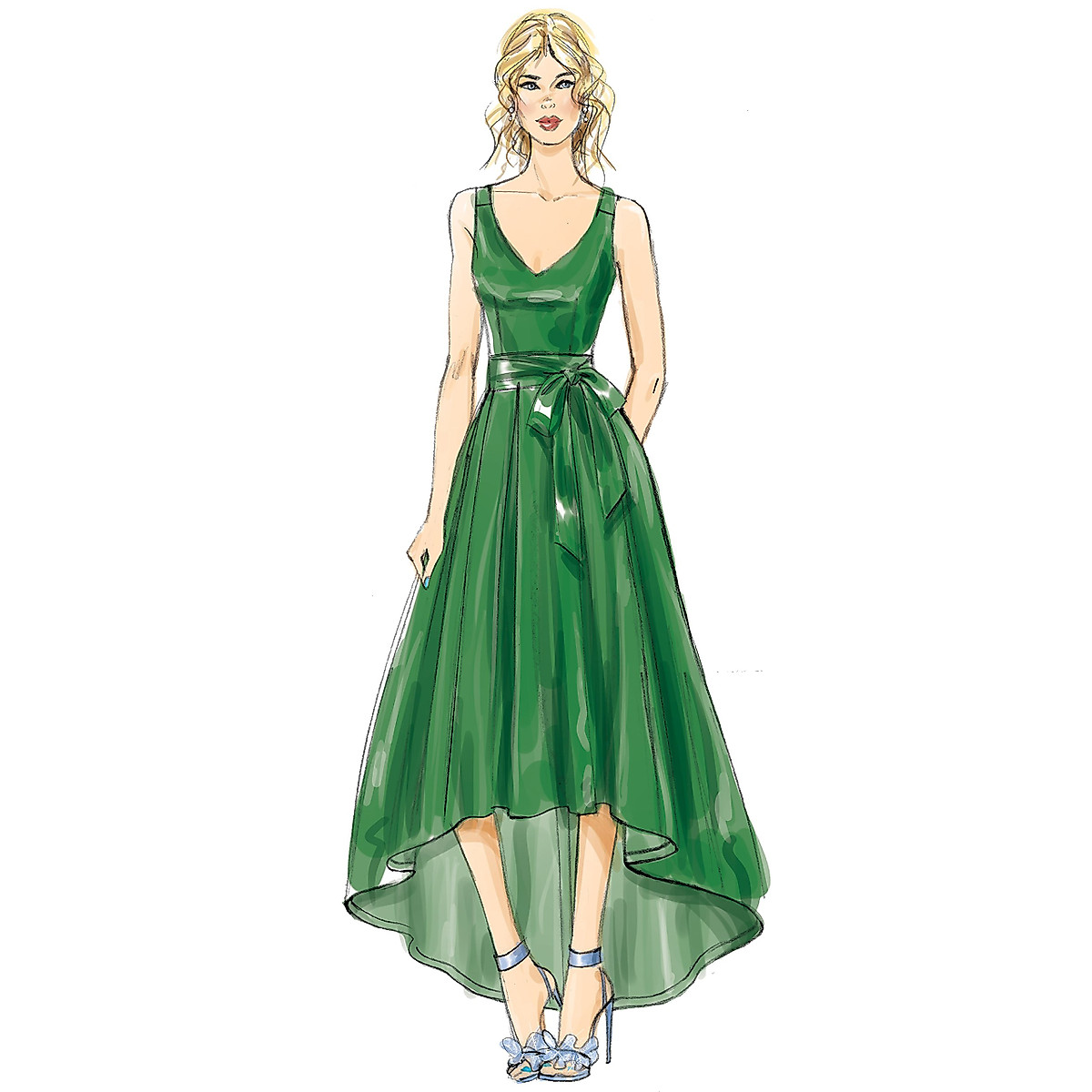 McCall's Patterns Misses/Women's Sleeveless Dresses with Neckline and Hem Variations