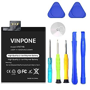SHENMZ 1043mAh Replacement Battery A1641 A1574 for Apple iPod Touch 6th Gen 16GB 32GB 64GB A1574 iPod 7.1 020-00425 1043mah with Toolkit