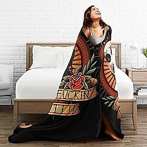 Captain and Spaulding Blankets Throw Blanket,Custom Flannel Fleece Blankets and Throws for All Seasons, Ultra Cozy Blanket Air Conditioning Blanket 60"X50"