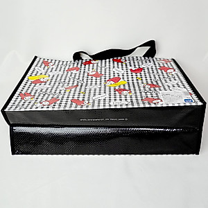 Sanrio Company, Ltd. My Melody Sanrio Cute Shopping Bag, Reusable Grocery Tote Bag with Handles, JAPAN EXCLUSIVE - 11.8 in(H) x 15.8 in(L) x 5.5 in(W), White, Medium