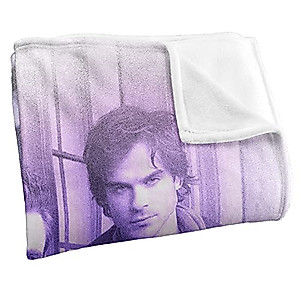 Vampire Diaries Stefan and Damon Officially Licensed Silky Touch Super Soft Throw Blanket 50" x 60"