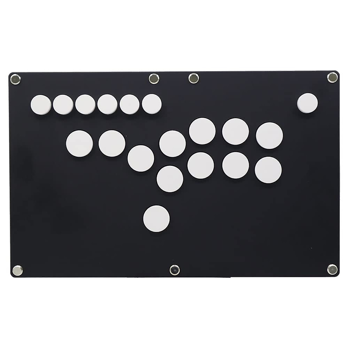 B1-PS-B Ultra-Thin All Buttons Arcade Joystick Game Controller For For PS5/PS4/PS3/PC Black Matte Acrylic Panel