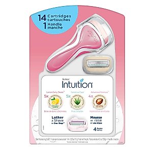 Womens Razor Variety Pack 14 Refill Carridges with Razor Handle