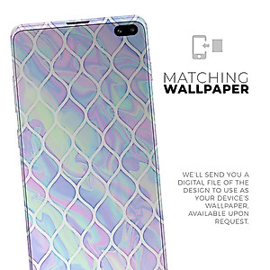 DesignSkinz Iridescent Dahlia v4 Protective Vinyl Decal Wrap Skin Cover Compatible with The Samsung Galaxy S20 (Screen Trim & Back Glass Skin)