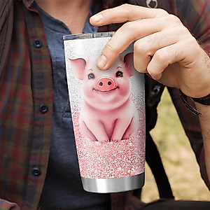 34HD Gifts for Women, Stainless Steel Tumbler with Lid, Coffee Travel Mug, Double-Wall Vacuum Insulated Tumbler, Leak Proof Drinking Cup