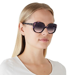 Coach HC8292 Sunglasses, Purple Tortoise/Purple Pink Gradient, 56 mm