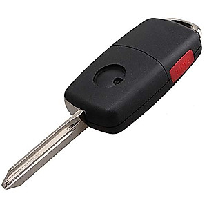 Beefunny Upgraded Flip Remote Car Key Fob 4 Button 315MHz 4D63 Chip for Ford, for Lincoln Town Car LS, for Mercury CWTWB1U331 (1)